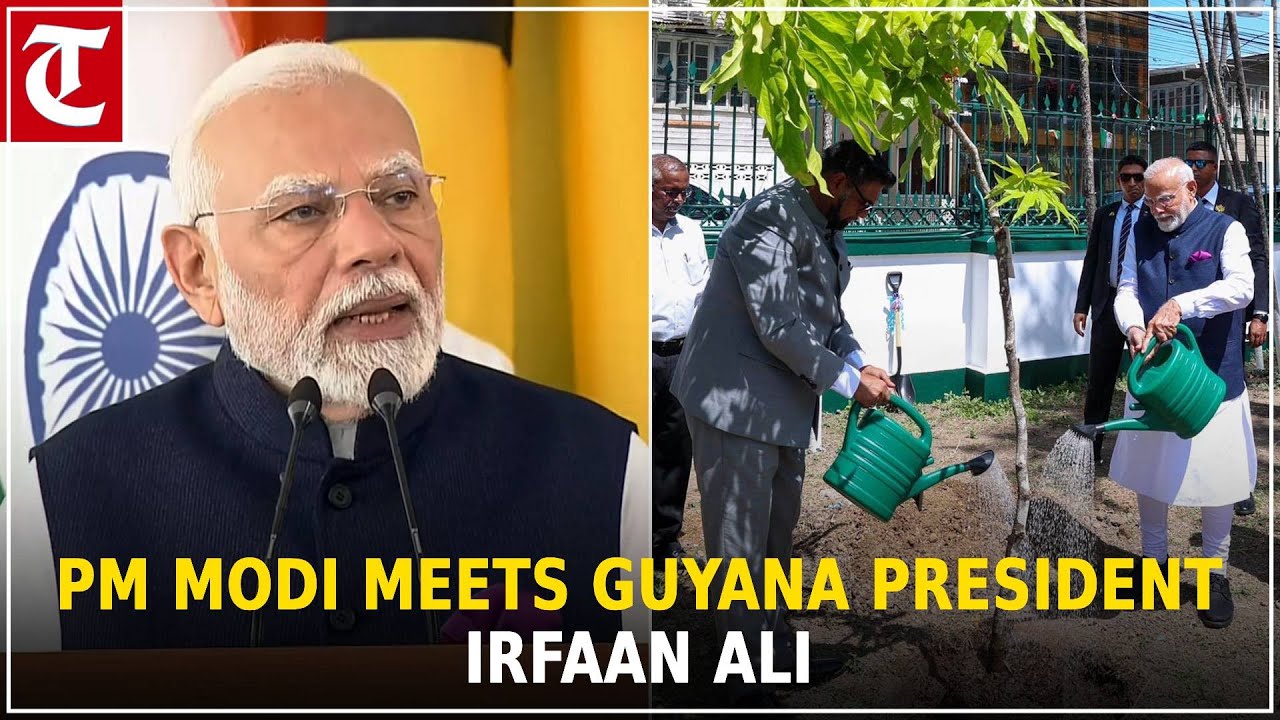 PM Modi holds delegation-level talks with President Irfaan Ali of ...