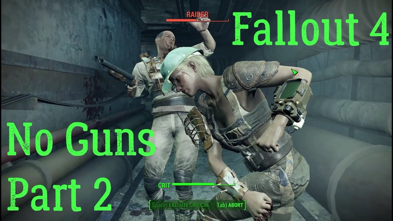 FIST VS MINIGUN - Fallout 4 (No Guns) - 2 - YouTube