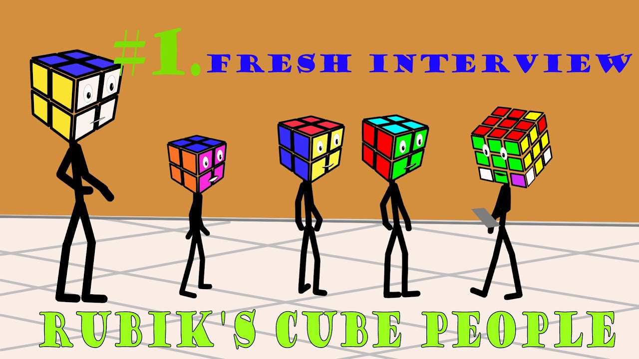Rubik's cube people - short story | | Animation | cartoon short ...
