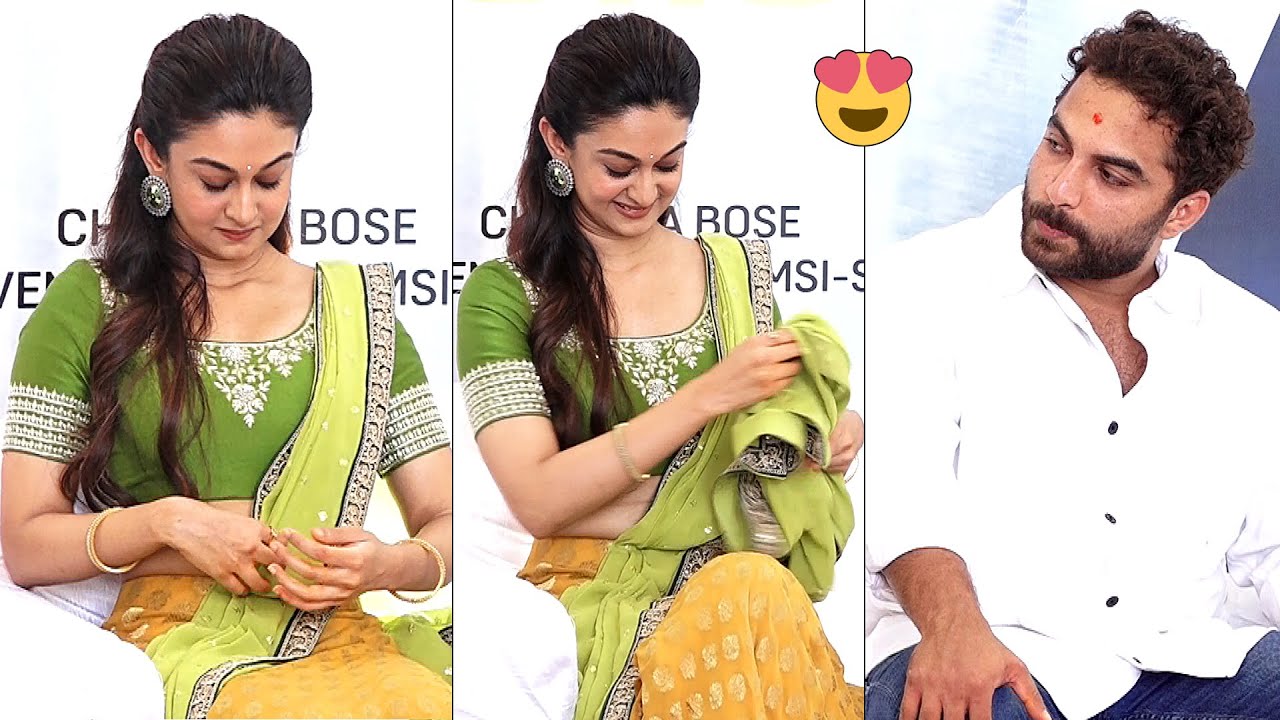 Hero Arjun Daughter Aishwarya Arjun Cute Visuals At Her New Movie ...