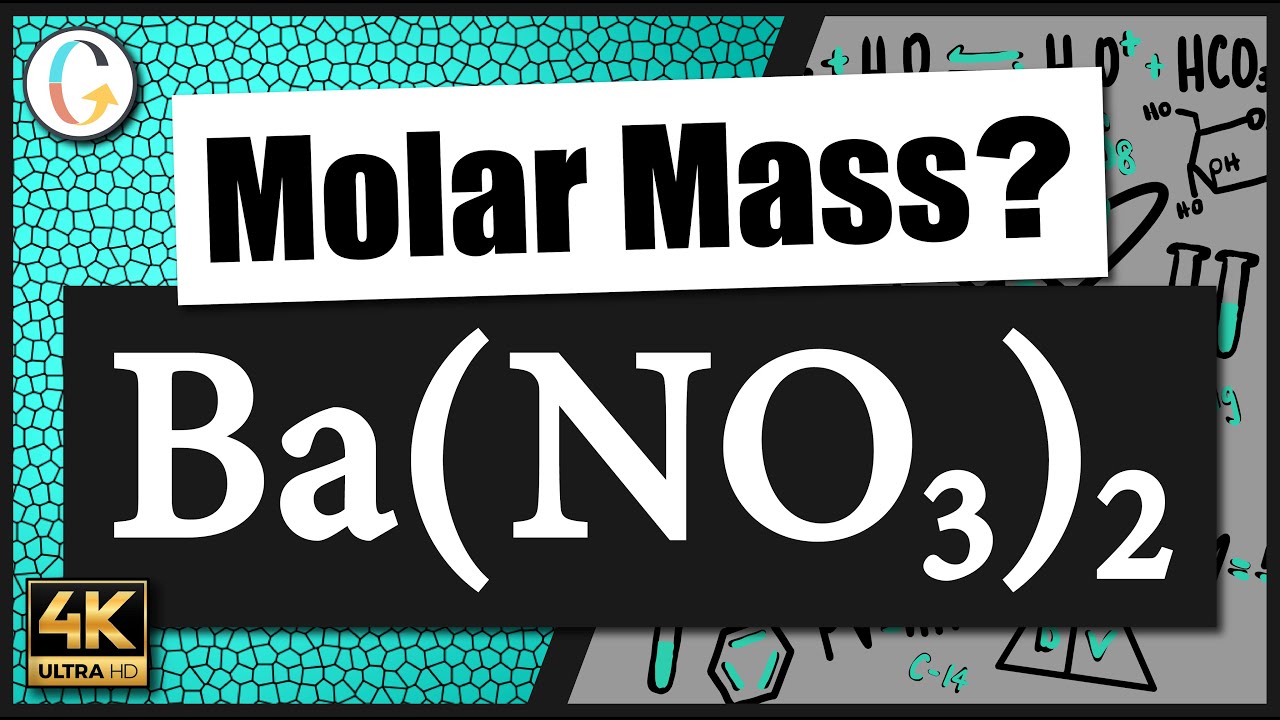 How to find the molar mass of Ba(NO3)2 (Barium Nitrate) - YouTube