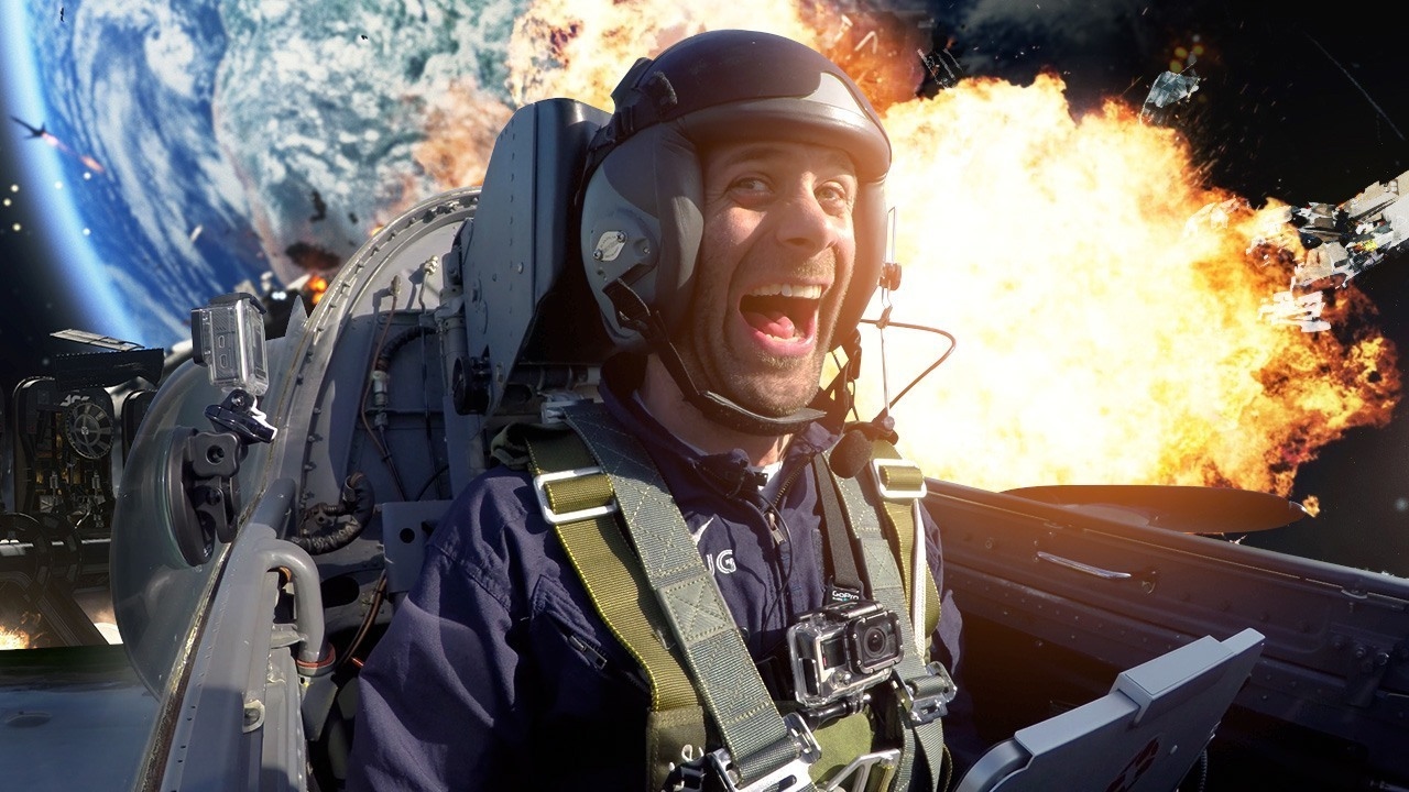 Playing Call of Duty in a Real-Life Jet - XGC (4K) - YouTube