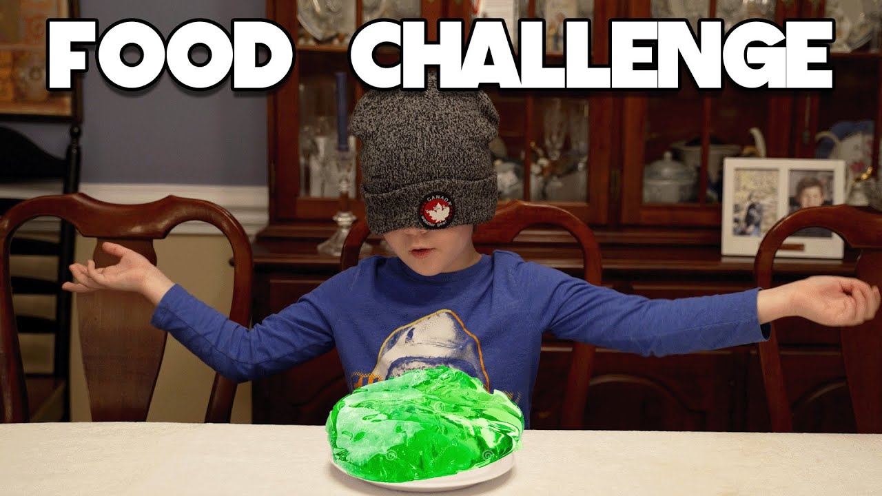 Blind Folded FOOD CHALLENGE!!! - YouTube
