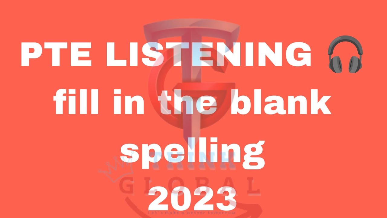 PTE MOST IMPORTANT SPELLS 2023 THINK GLOBAL - YouTube