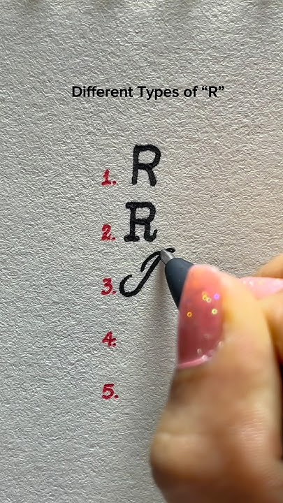 Different Types of “R” - YouTube