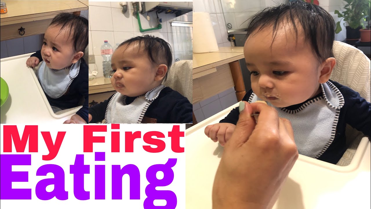 My First Eating - YouTube