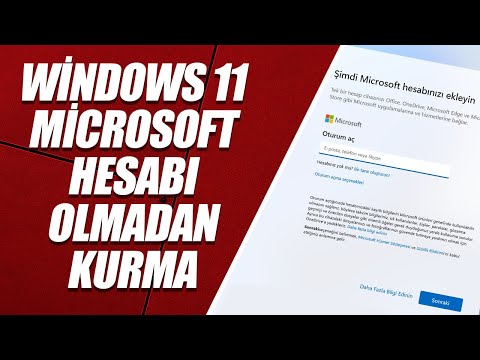 WİNDOWS 11 MİCROSOFT HESABI OLMADAN KURMA