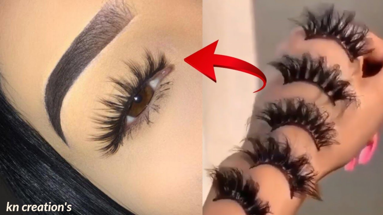 How To Apply & Remove False Lashes || Eyelashes slection - YouTube