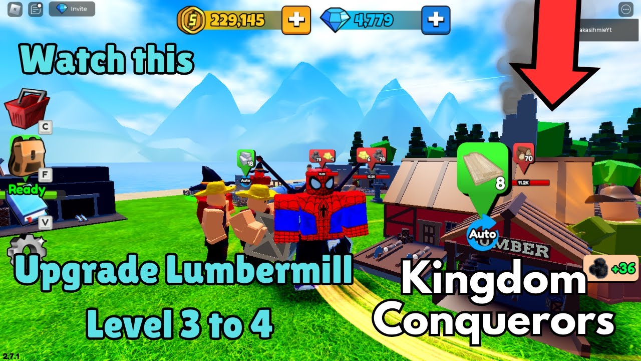 Upgrade Lumbermill Level 3 to 4 Kingdom Conquerors Roblox #roblox - YouTube