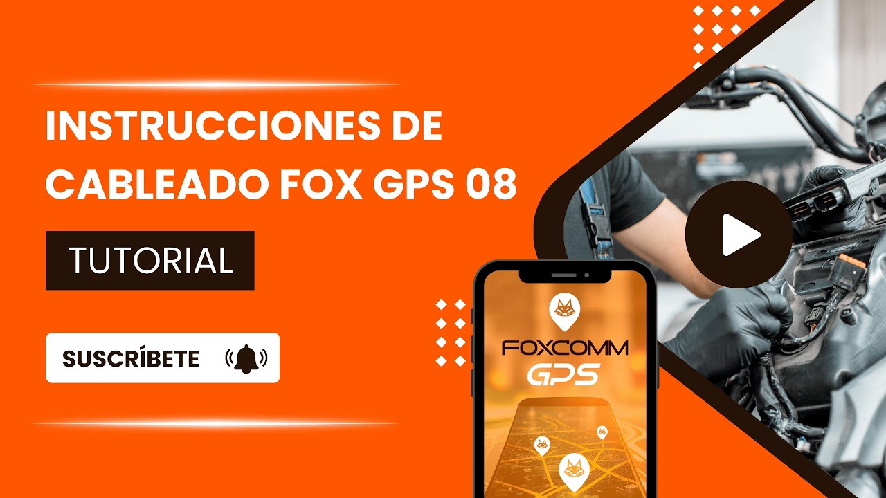FoxComm GPS | Tutorial | Instrucciones de cableado Rastreador Fox GPS 08 - YouTube