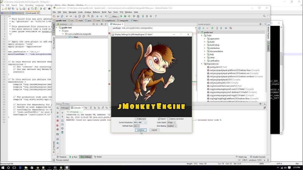 Game Dev : Jmonkey gradle project import into intellij IDE - YouTube