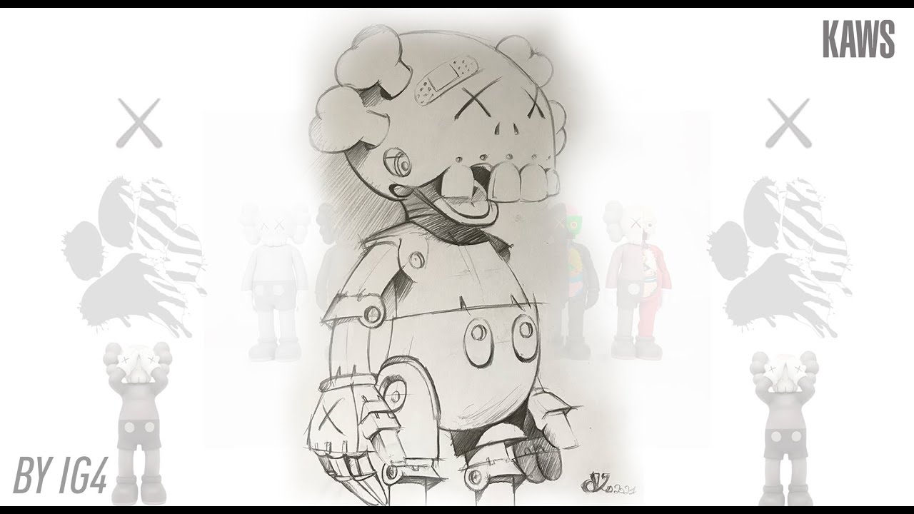 Drawing Kaws - YouTube