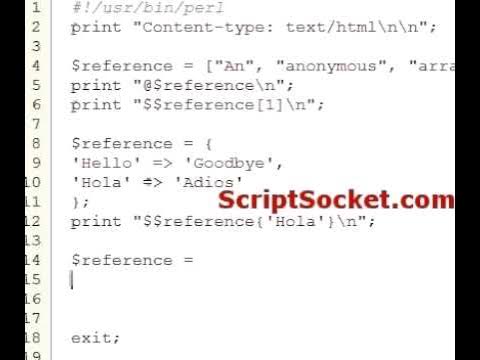 Perl Tutorial 80 - Anonymous Arrays, Hashes & Subroutines - YouTube