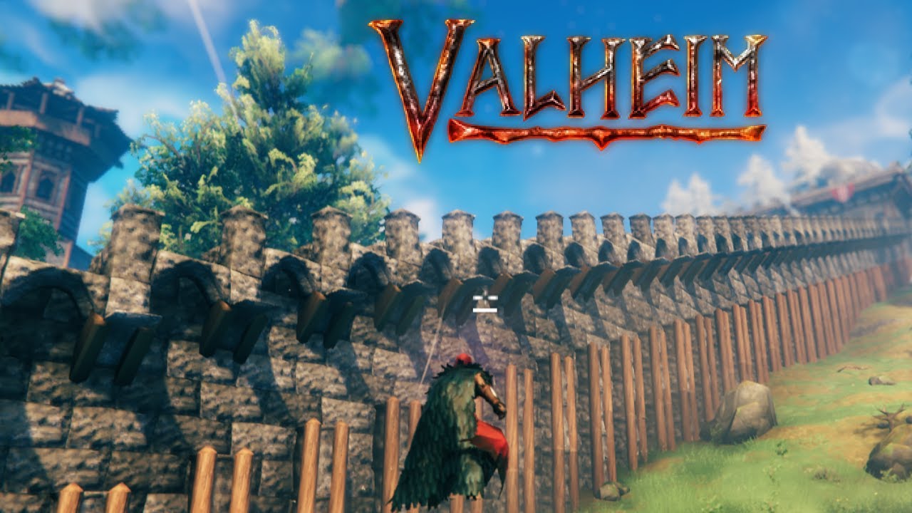 The Great Wall is Finished | Valheim | City by the Sea | Part 4 - YouTube