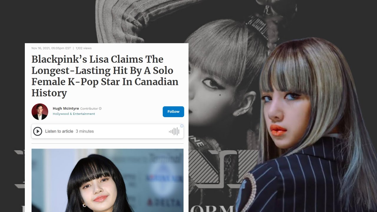 BLACKPINK's Lisa becomes the first K-pop female solo artist to chart on ...