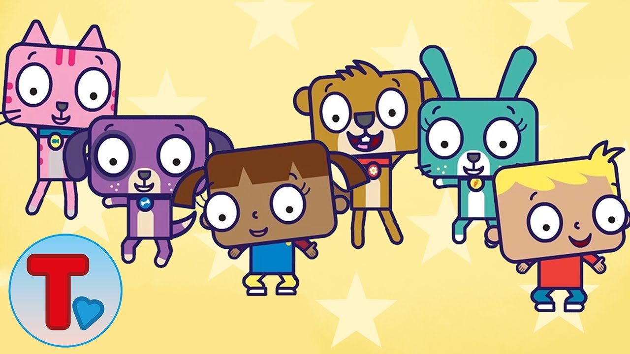 ‘Six Little Kewpets Jumping Up and Down!’ 😺🐰 | Sing-along Nursery ...