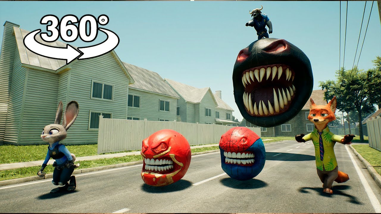 Run From Pacman Venom | Street Horror 360 VR - YouTube