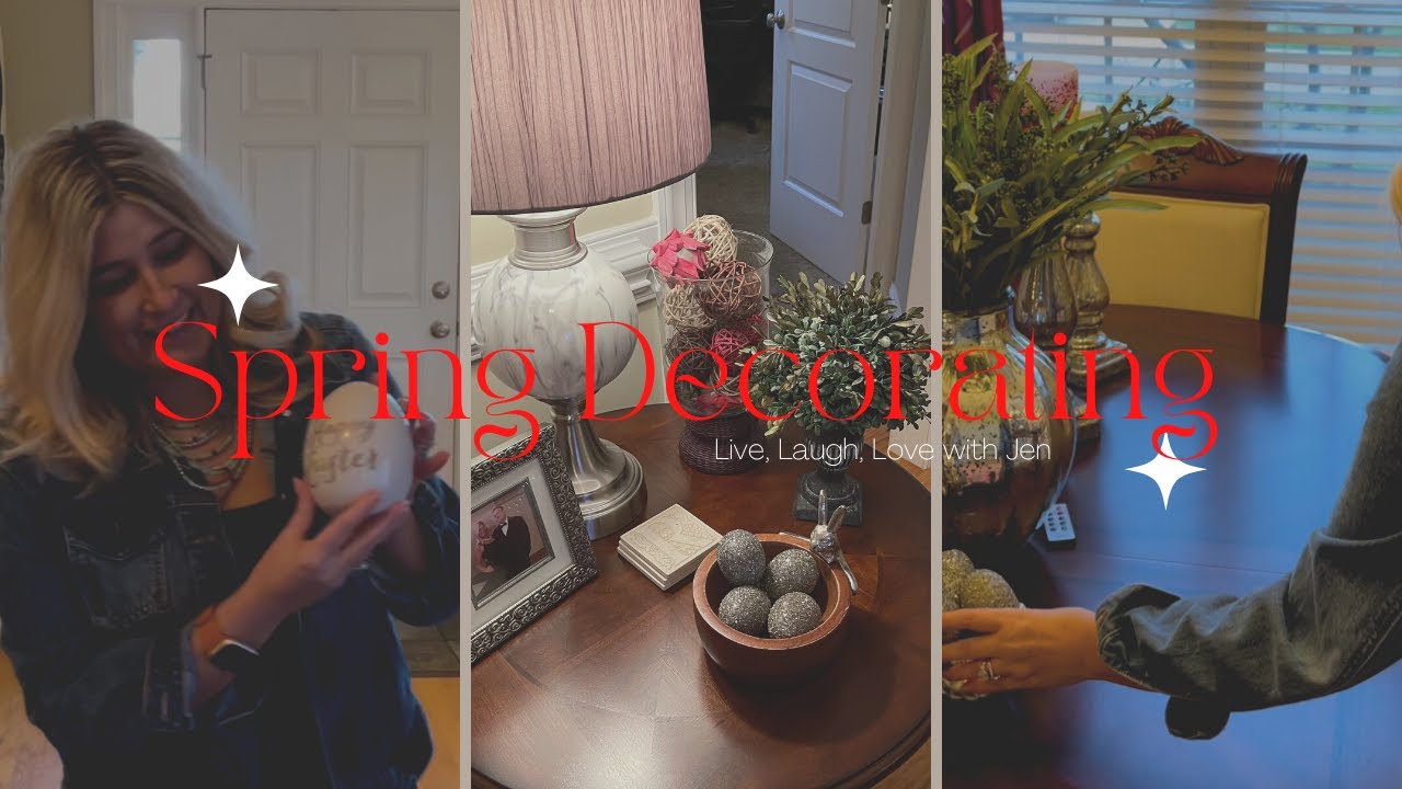 Spring and Easter Decorating / Decorate with Me /Adding a Touch of ...