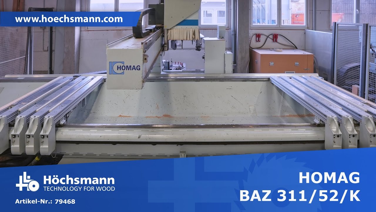 HOMAG BAZ 311 /52/K (Höchsmann Klipphausen) - YouTube