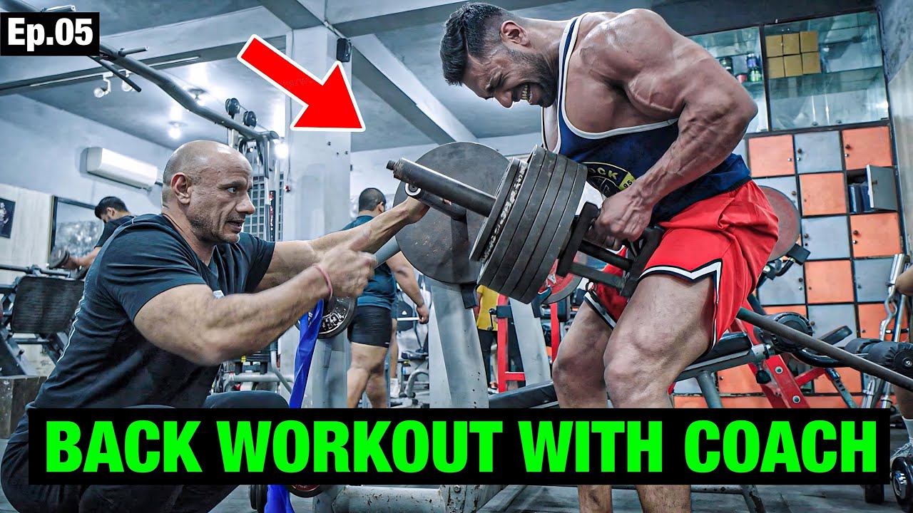 Craziest Back Workout With Coach | Pushing Limits | Road To Amateur ...