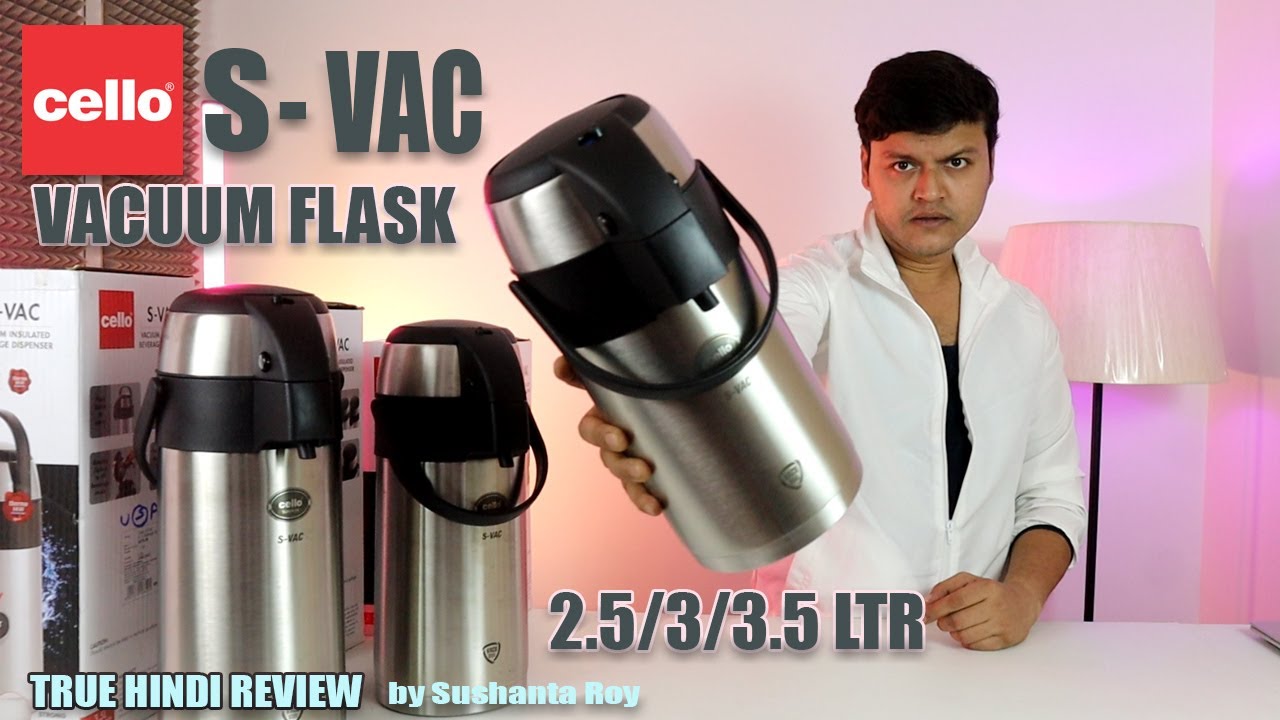 Cello S Vac Thermo Steel Flask 3 5 Ltr For Tea Seller Home Use 24