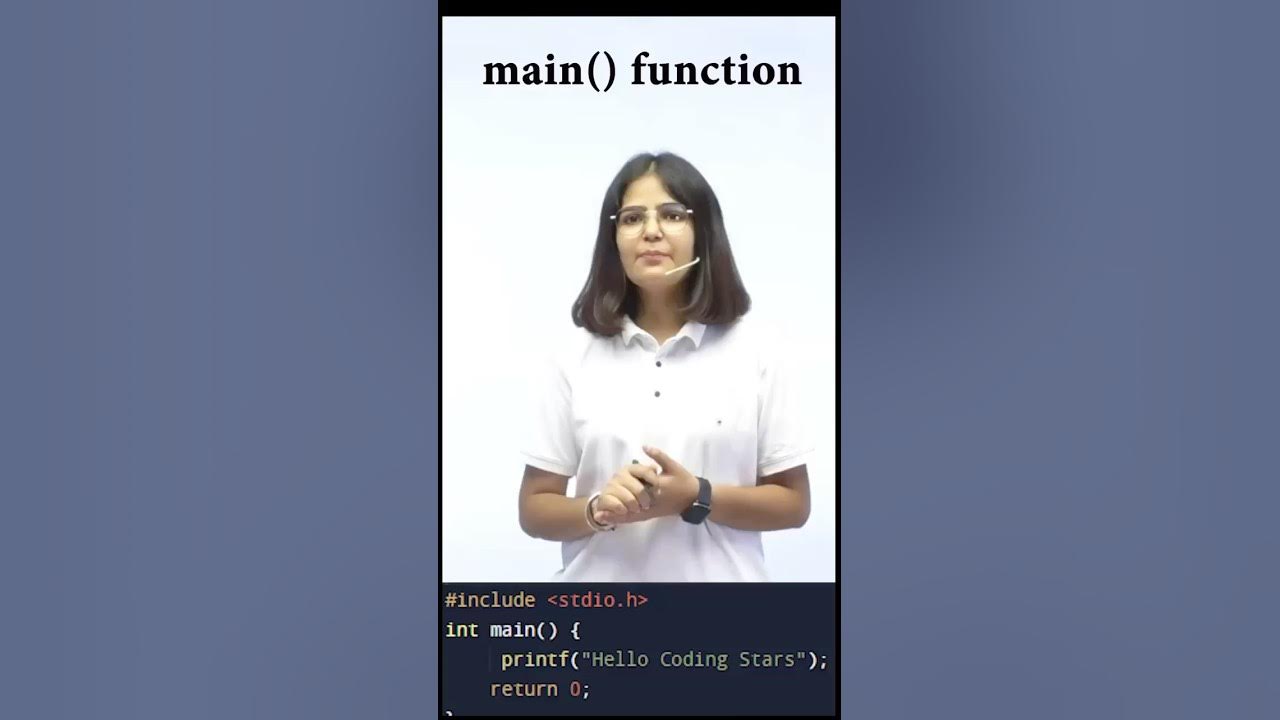 main() function in C #prishu #happycodingwithprishu #clanguage - YouTube