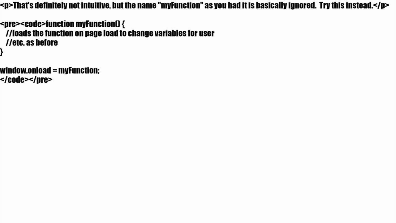 Why is my function not defined and not loading - YouTube