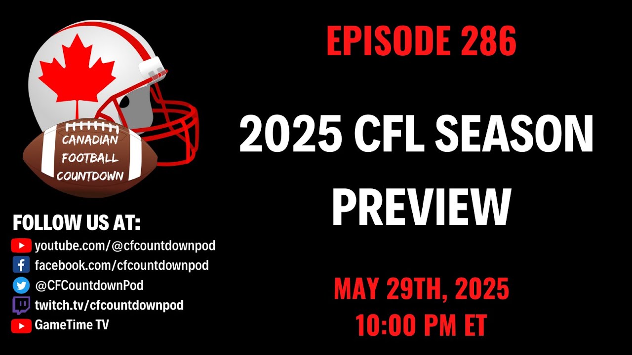 Canadian Football Countdown - Episode 286 - 2025 CFL Season Preview ...