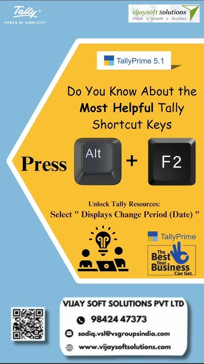 Boost your productivity with Tally shortcut keys !!! ALT +F2 SHORTCUT ...