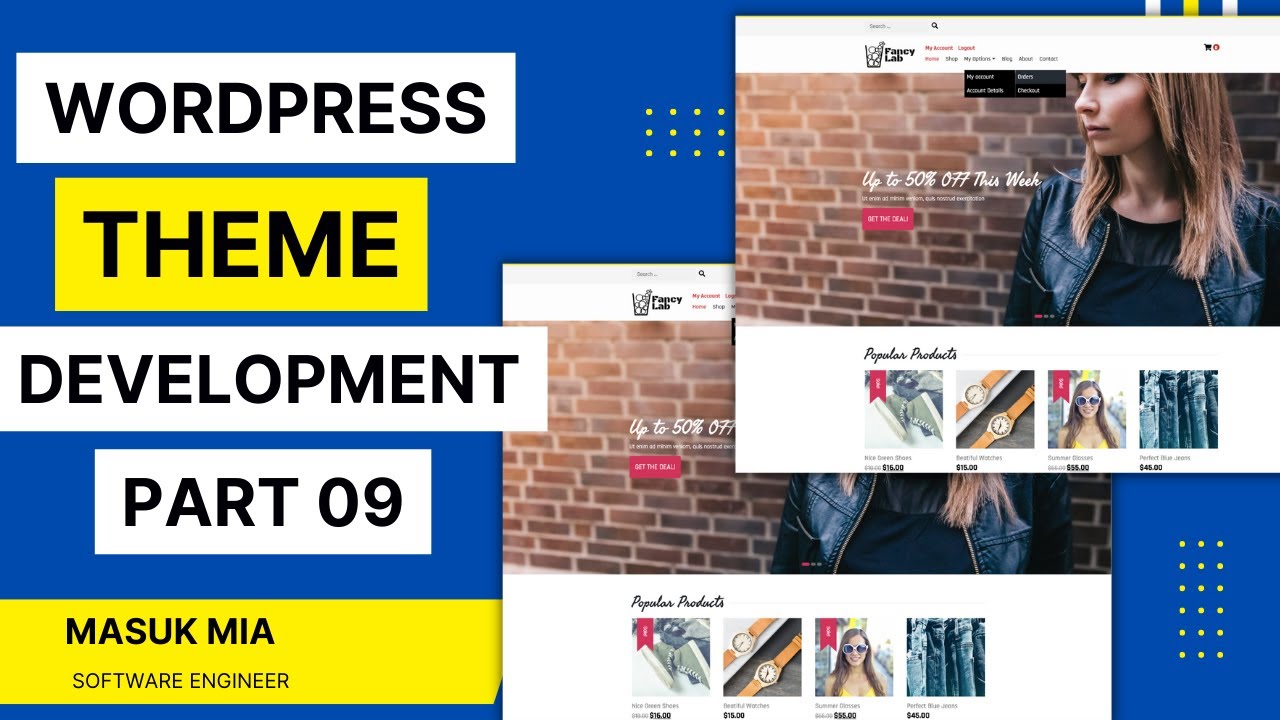 Wordpress Woocommerce Theme Development Part 09 Youtube