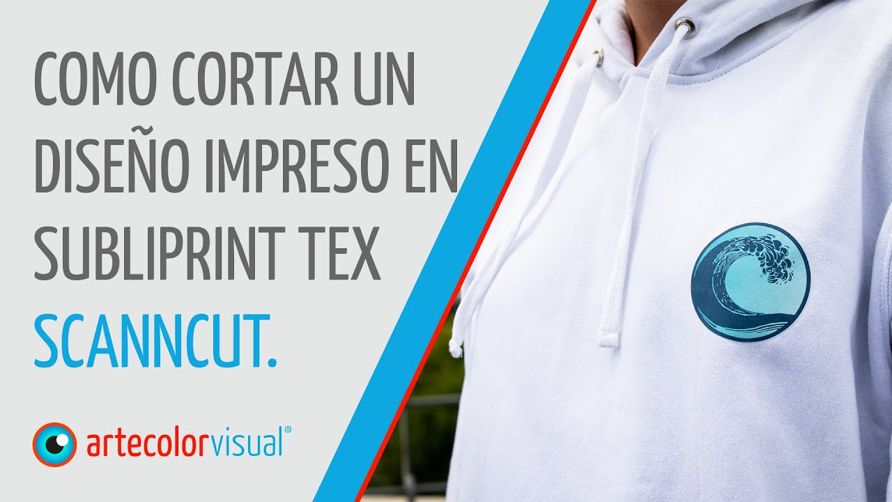 Como cortar y estampar un diseño impreso en SUBLIPRINT TEX usando el SCANNCUT. - YouTube