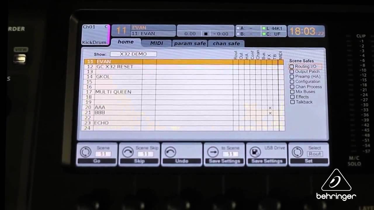 Getting to know the X32 Scene Management - YouTube