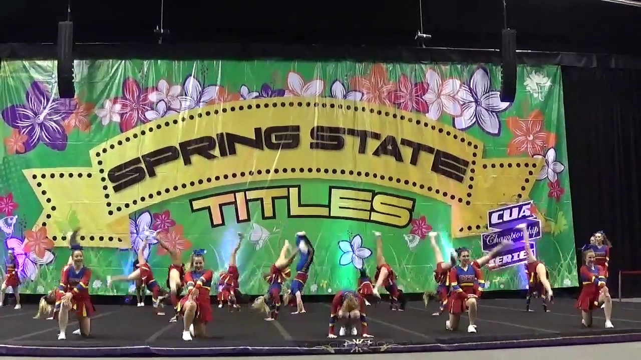 ECU Jets Cheerleading Level 1 CUA Spring State Titles - YouTube