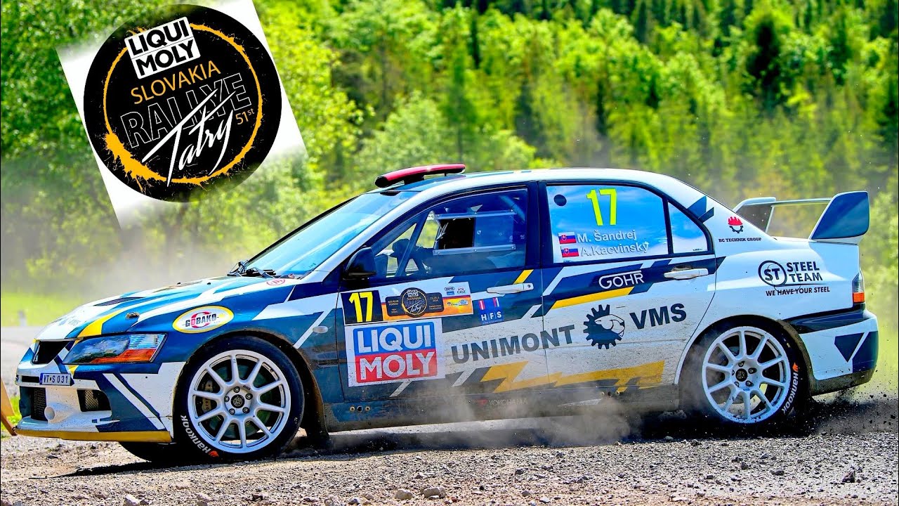 Rally Tatry 2024 M. ŠANDREJ - A. KACVINSKÝ Mitsubishi Lancer Evo IX ...