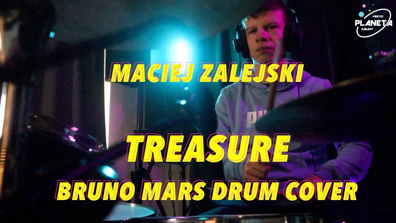 Maciej Zalejski | Treasure | Bruno Mars | Drum Cover | - YouTube