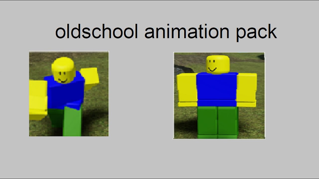 New Oldschool ROBLOX animation pack showcase - YouTube