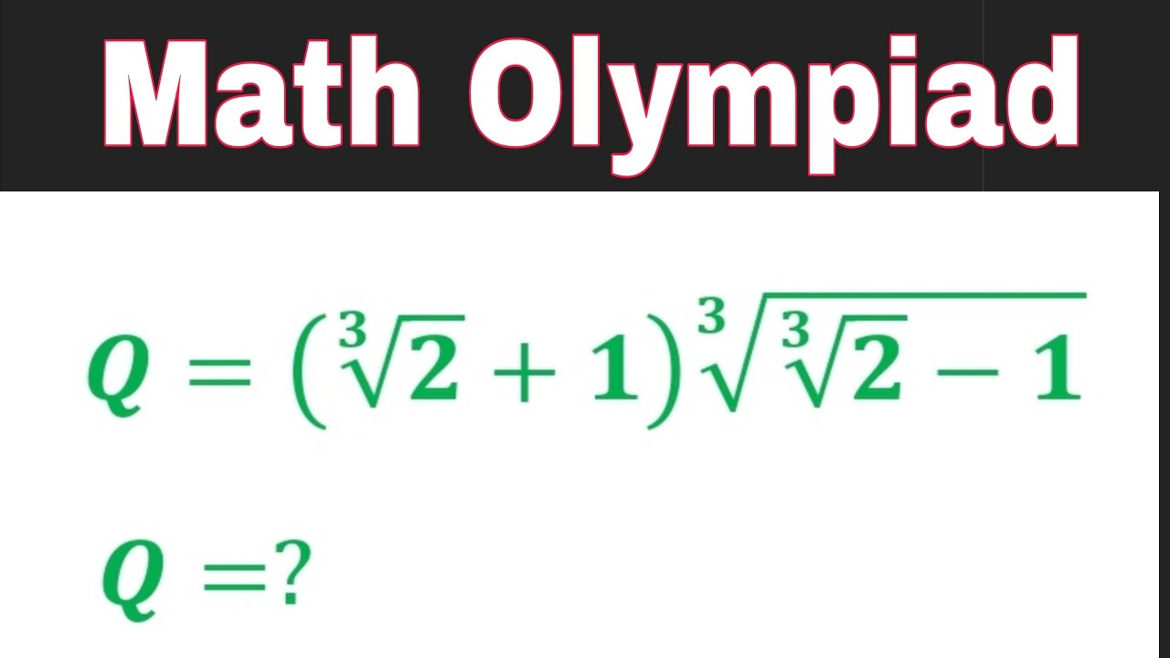 A Nice Algebra Math problems | Math Olympiad Problem | Radical number | Simplify - YouTube