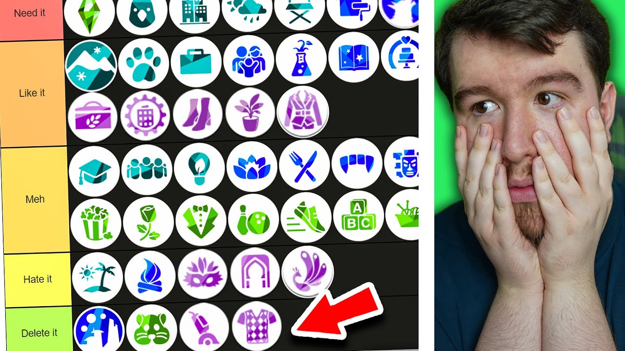 Ranking ALL THE PACKS in The Sims 4 - YouTube