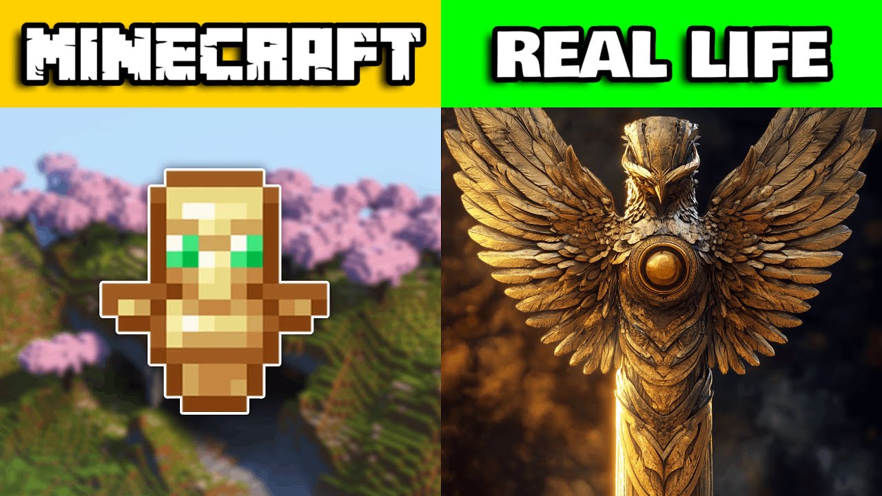 MINECRAFT MOBS VS REAL LIFE #22 | Super Realistic 4k - YouTube