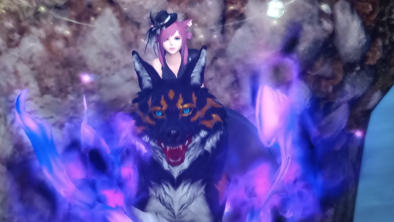 Final Fantasy XIV (FF14) Lunar🌑 Kamuy Fife : Black Wolf Mount 🐺 - YouTube