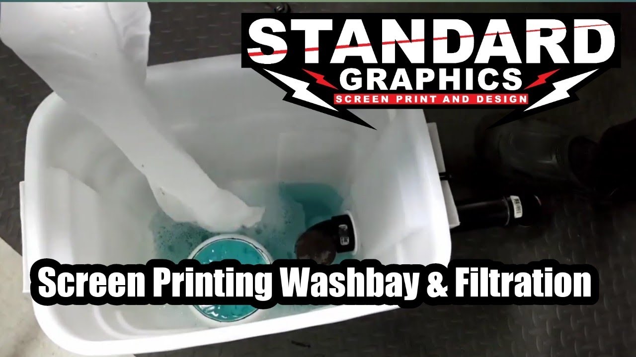 Screen Printing Washbay and Filtration System - YouTube