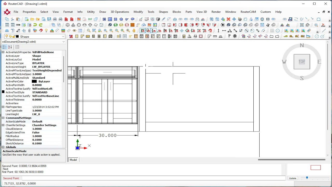 Drawing Wainscoting in RouterCAD - YouTube