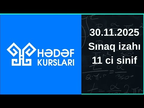 Fizika Hedef sinaq 30.11.2025 - YouTube