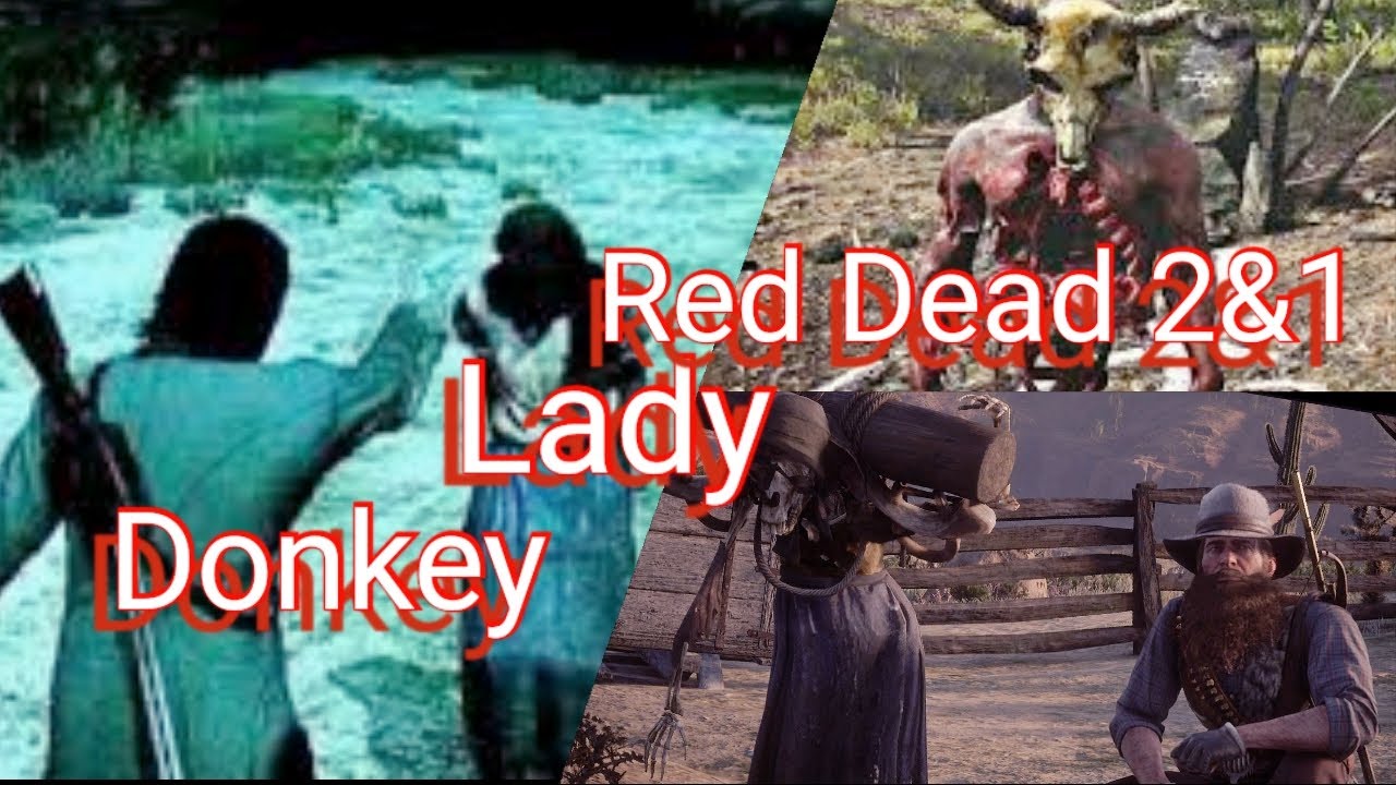 راز دانکی لیدی در ردد2 و 1 donkey lady Easter egg in RDR2 - YouTube
