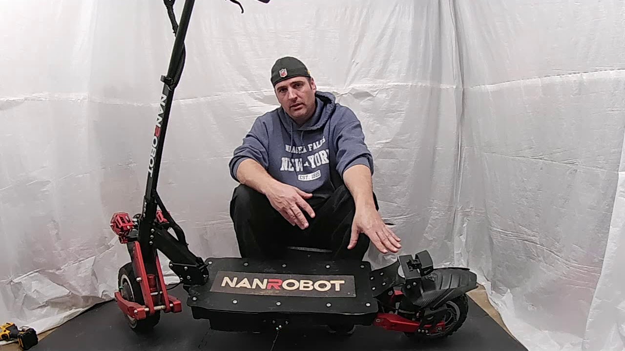 Update on tire experiment. Nanrobot rs7 electric scooter - YouTube