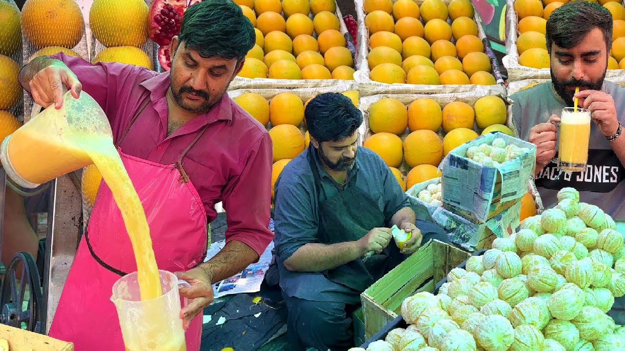 Refreshing Orange Juice 🍊 Mosambi Sharbat | HEALTHY ORANGE JUICE ...