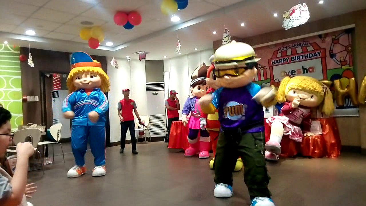 Jollibee, Yum, Popo, Twirlie and Hetty Dancing. - YouTube