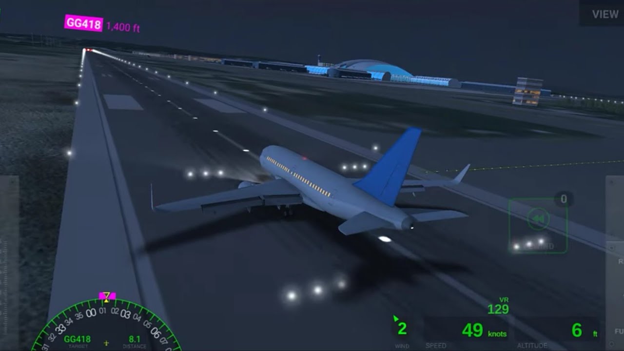 Airbus a310 Night Take Off - Android iOS Game (Airline Commander ...