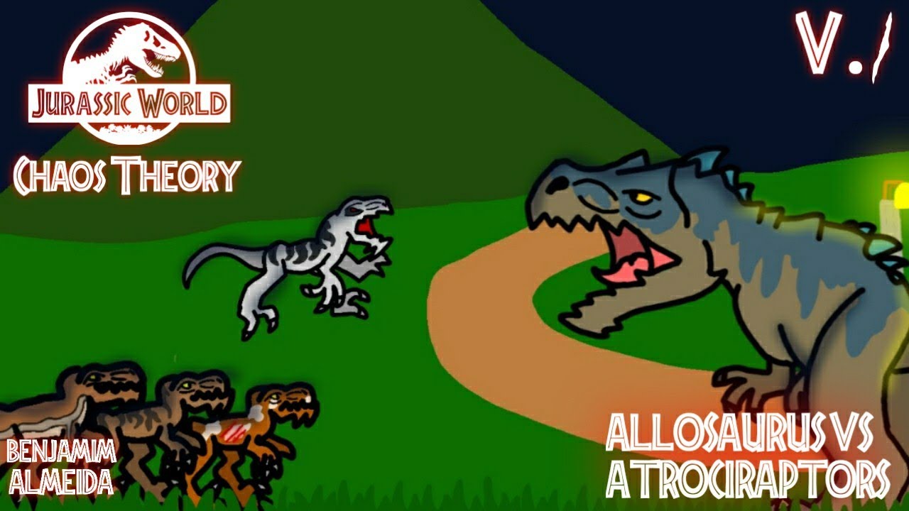 Allosaurus VS. Atrociraptor Squad | EPIC BATTLE | Jurassic World: Chaos ...