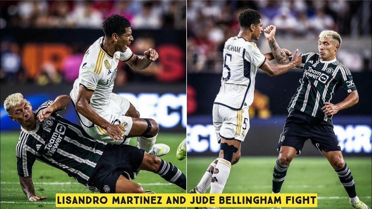 🤬 Lisandro Martinez and Jude Bellingham FIGHT after Lisandro Martinez ...